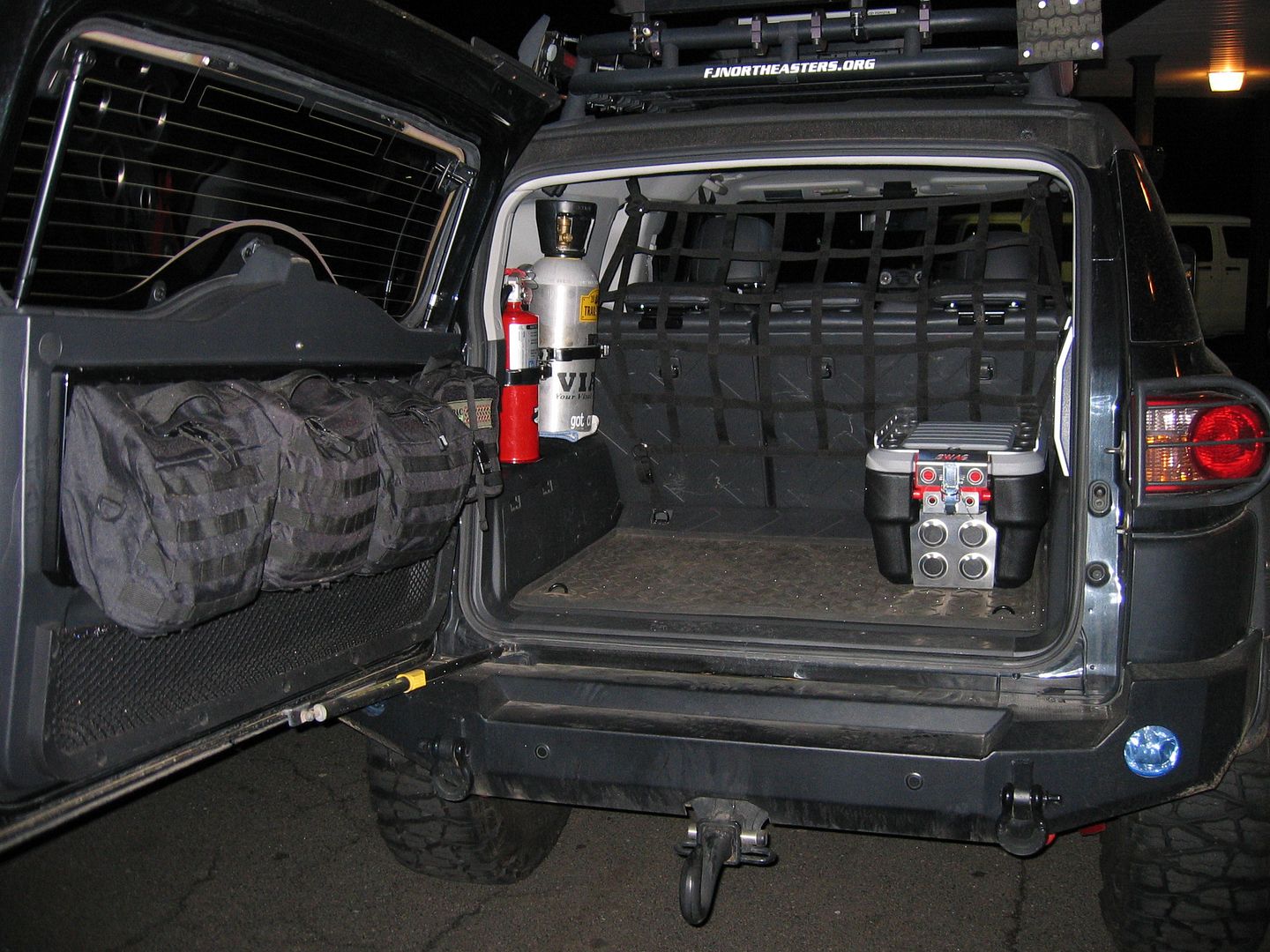 Need ideas: trunk door storage | Toyota FJ Cruiser Forum
