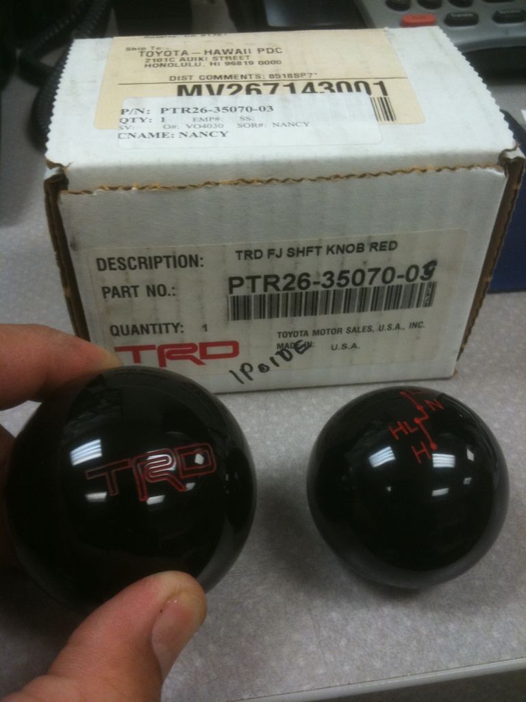 Black trd manual shift knobs | Toyota FJ Cruiser Forum