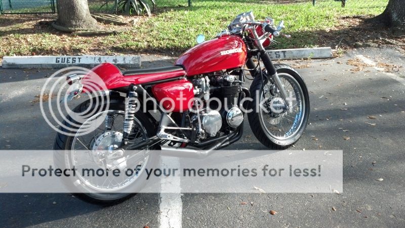 76 CB550 cafe bike, just purchased w/too many questions - pics
